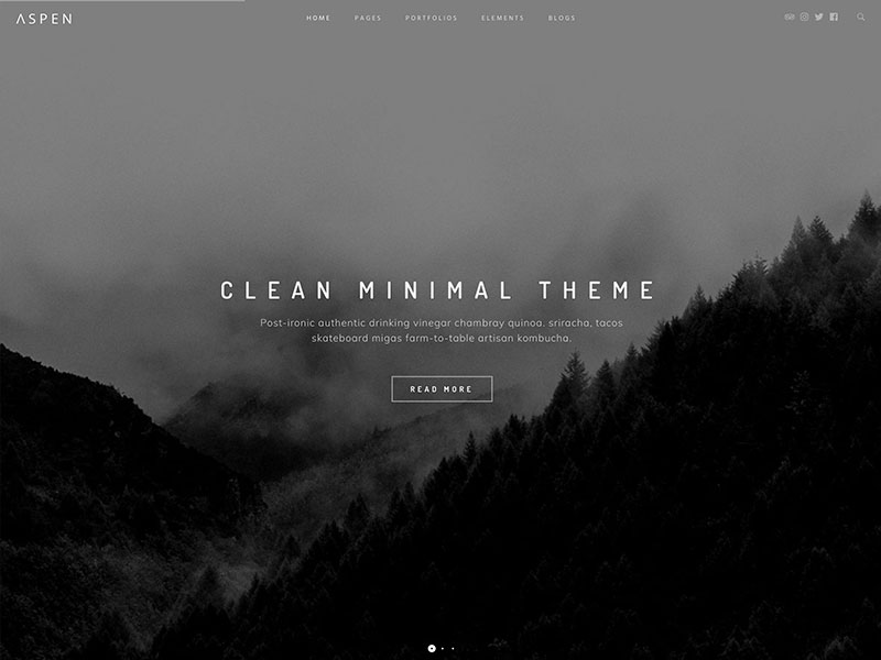 Aspen – Clean Minimalist WordPress Theme