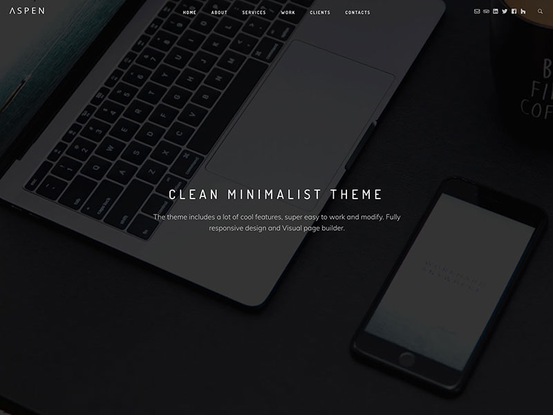 Aspen – Clean Minimalist WordPress Theme