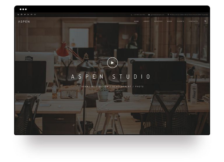 Aspen – Clean Minimalist WordPress Theme
