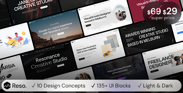 Resonance - Modern and Creative WordPress theme