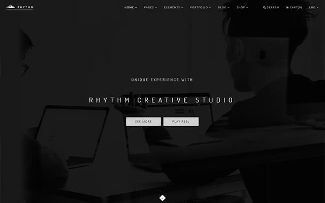 Rhythm — One & Multi Page WordPress Theme