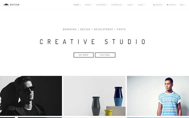 Rhythm — One & Multi Page WordPress Theme