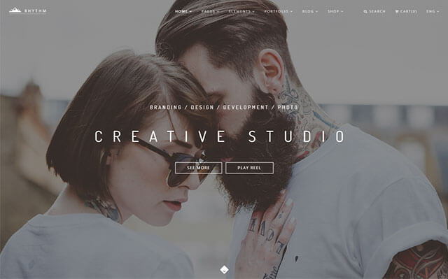 Rhythm — One & Multi Page WordPress Theme