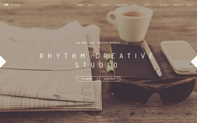 Rhythm — One & Multi Page WordPress Theme